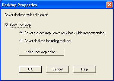 Das CDMenu auf einem überdeckten Desktop starten