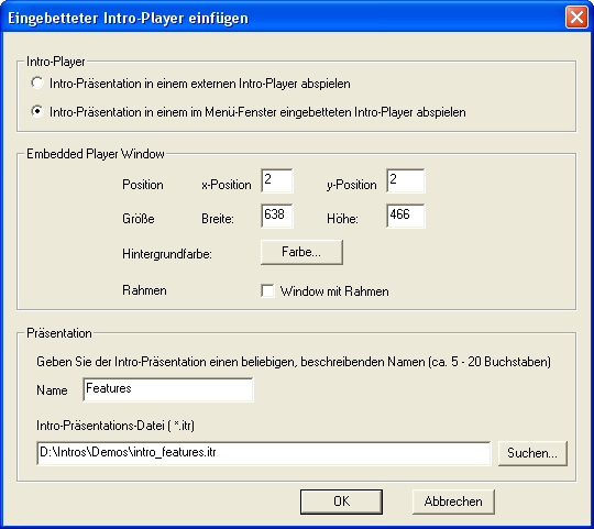 Eine Intro-Präsentation in das CD Menu einfügen