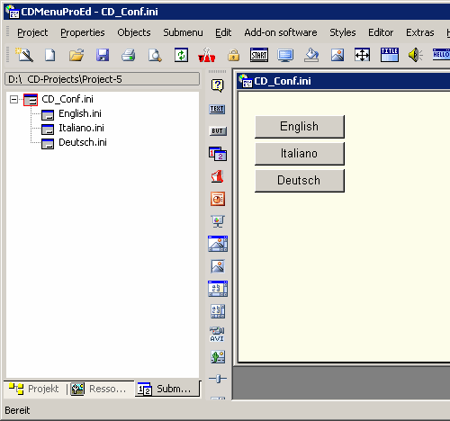 CDMenuPro - Ein Submenü einfügen